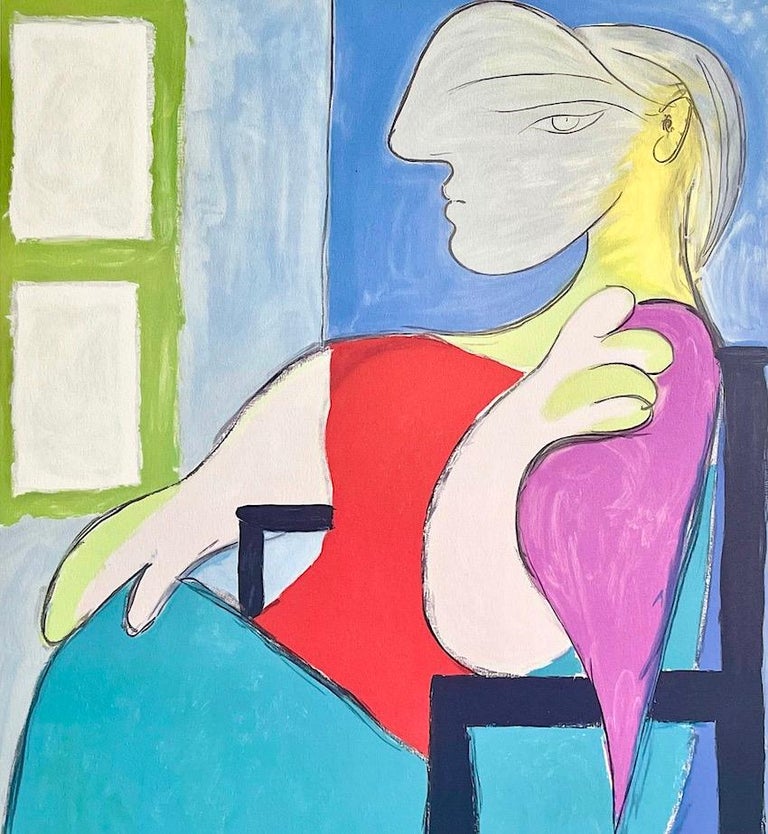 FEMME ASSISE PRES D''UNE FENÊTRE(Marie-Thérèse Walter) Lithographie, Femme assise En vente sur ...