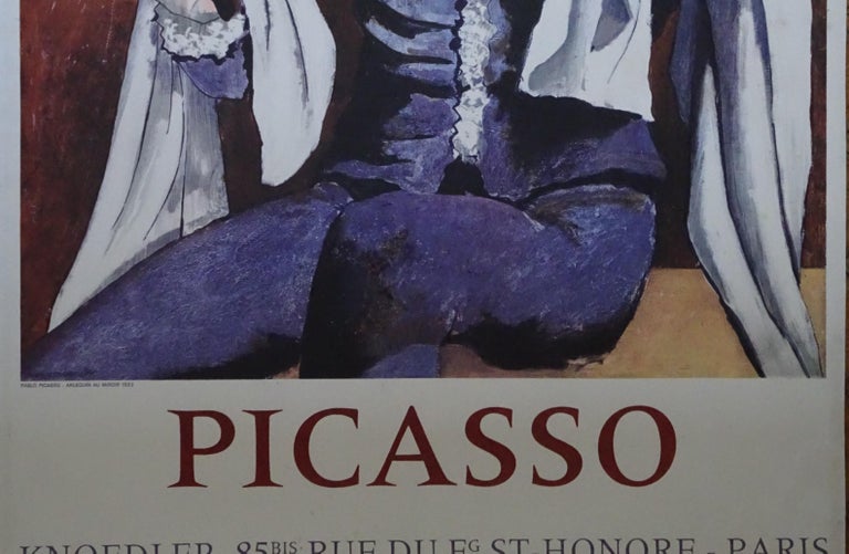 (after) Pablo Picasso - Harlequin - 1971 - Vintage Exhibition Poster ...