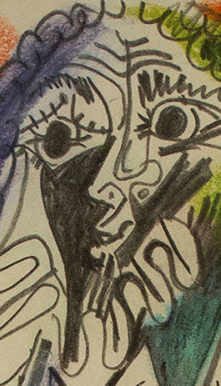 (after) Pablo Picasso - "Man with Horn, " Rare Original Poster after ...
