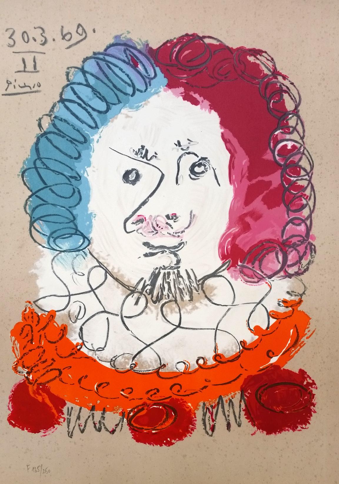 (after) Pablo Picasso - Pablo Picasso (after) - Portrait 7 - lithograph ...