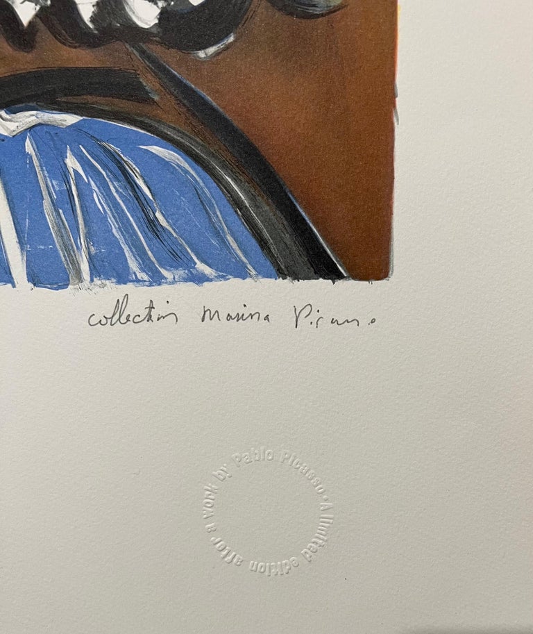 (after) Pablo Picasso - Pablo Picasso Estate Hand Signed Cubist ...