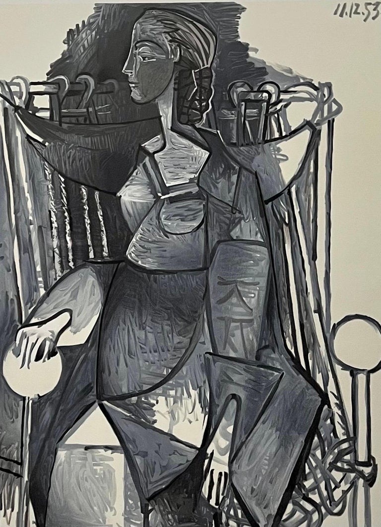 (after) Pablo Picasso - Pablo Picasso Estate Hand Signed Cubist ...