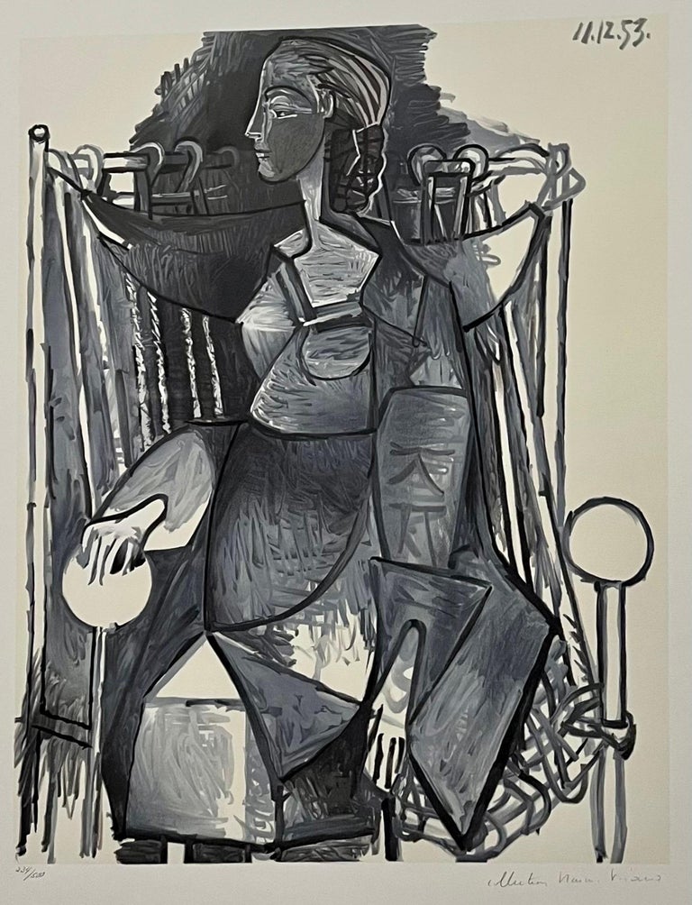 (after) Pablo Picasso - Pablo Picasso Estate Hand Signed Cubist ...
