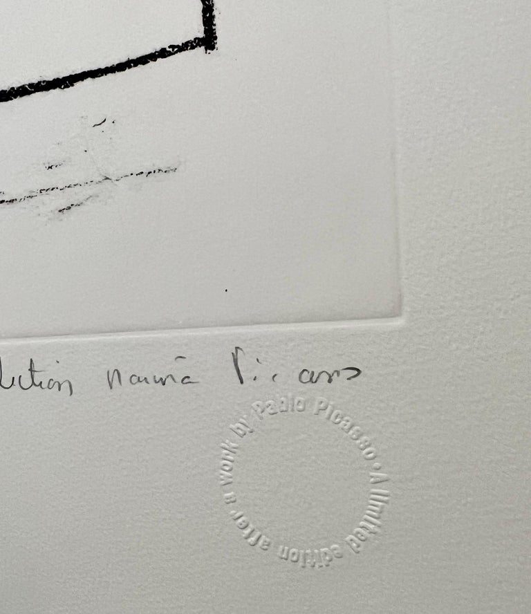 (after) Pablo Picasso - Pablo Picasso Estate Hand Signed Lithograph ...