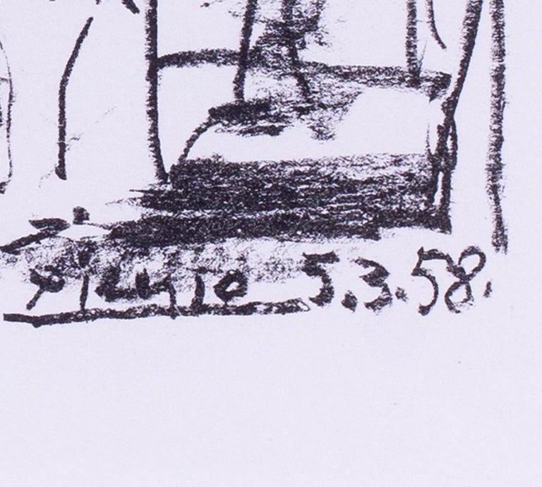 Pablo Picasso Lithograph with Provenance 'Les Bouffons et singe' For ...