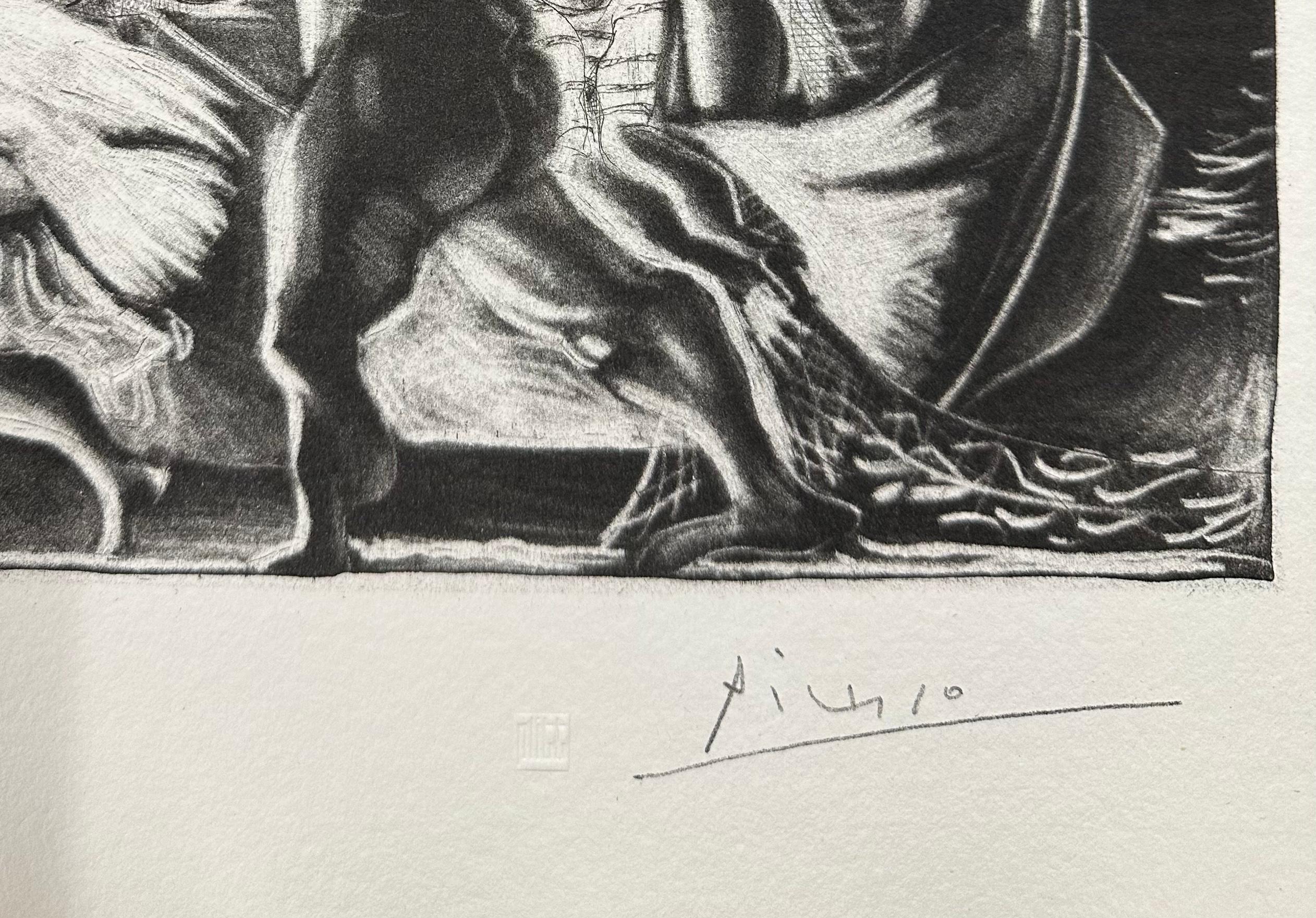 Pablo Picasso, Minotaure aveugle guidé par une Fillette dans la Nuit en ...