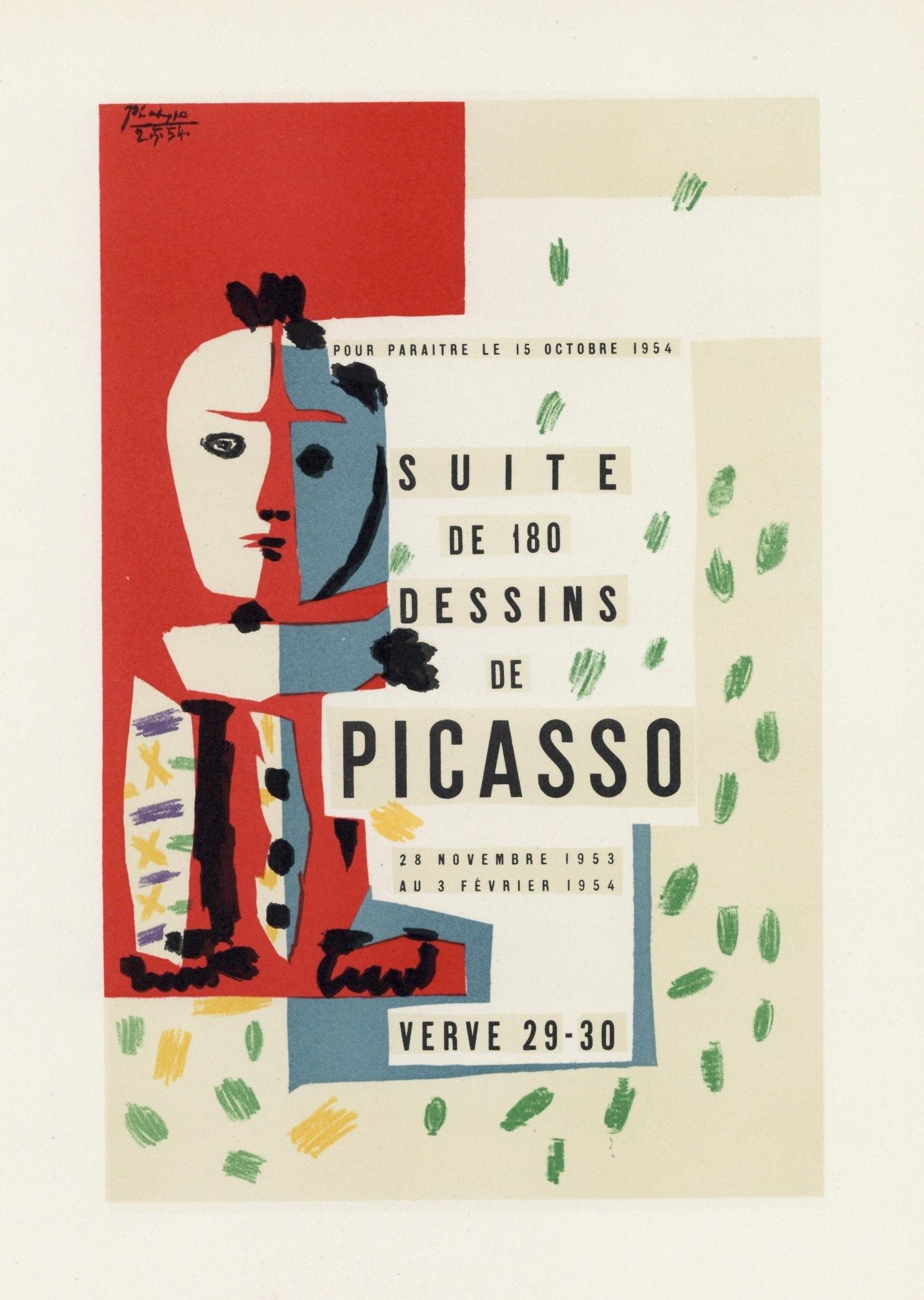 (after) Pablo Picasso - "Suite de 180 Dessins" lithograph poster For ...