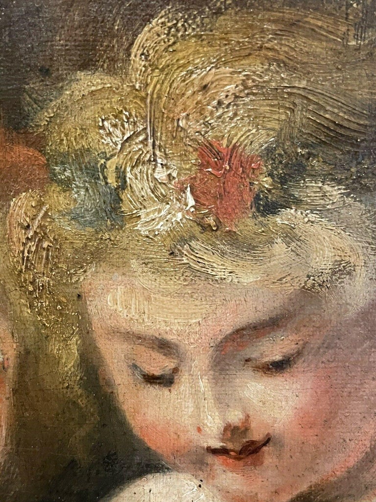 FINE 18TH CENTURY FRENCH OLD MASTER OIL AFTER RUBENS - CHERUBS - TO ...