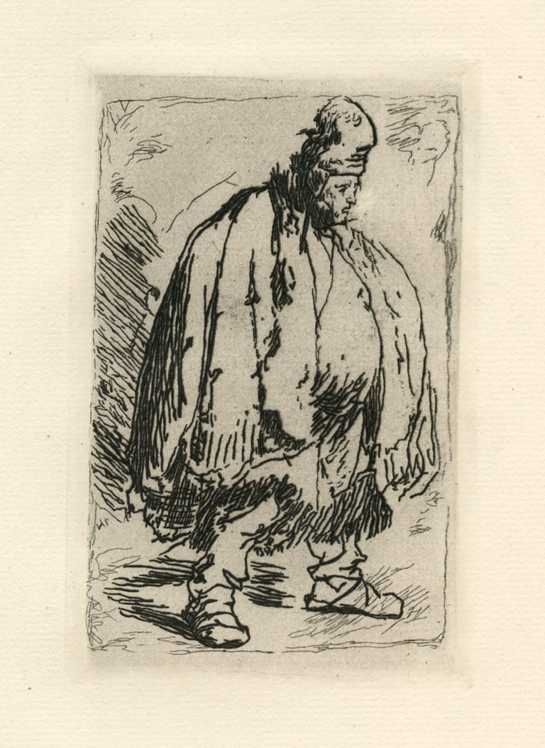 (After) Rembrandt van Rijn - "A Stout Man in a large Cloak" etching For ...