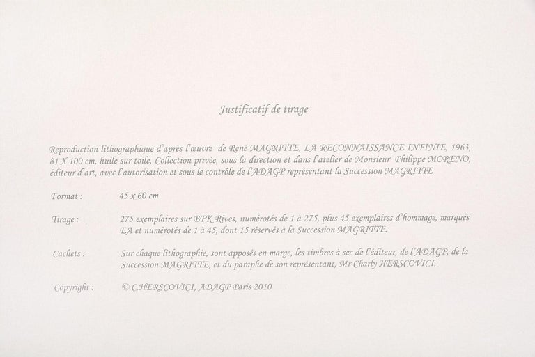 (after) René Magritte - RENÉ MAGRITTE - LA RECONNAISSANCE INFINIE ...