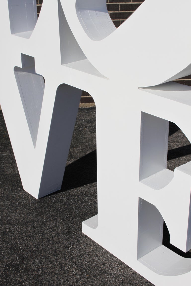 After Robert Indiana Large LOVE Sculpture Pop Art - 72" SQ at 1stDibs
