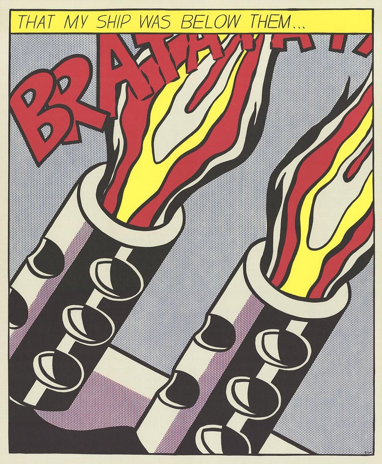 Roy Lichtenstein-That My Ship Was Below Them (Panel 3)-25" x 20"-Poster ...