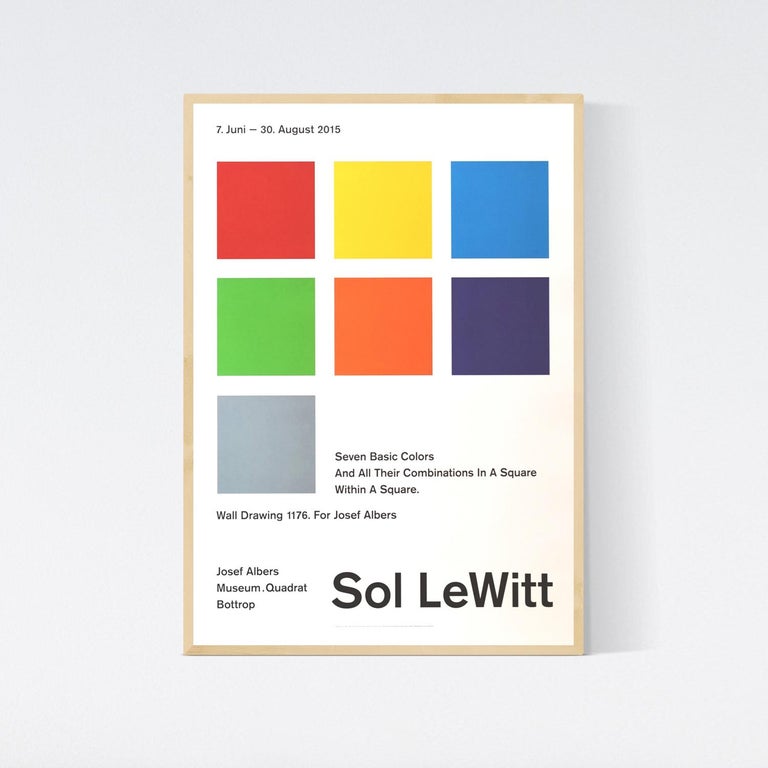 (after) Sol LeWitt - Poster Seven Basic Colors and All Their ...