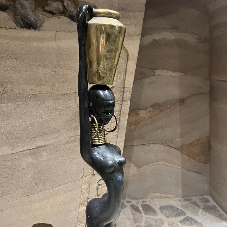 After Style of Karl Hagenauer Bronze Female Sculpture African Water ...
