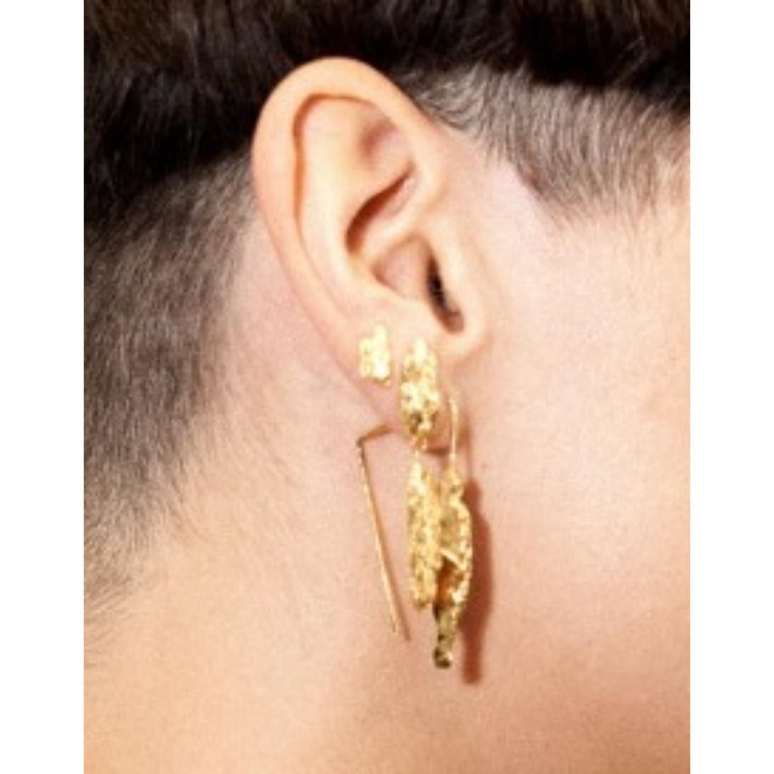 After The Ice Age 3 Pair Of Earrings in Gold-Plated Bronze by Marion ...