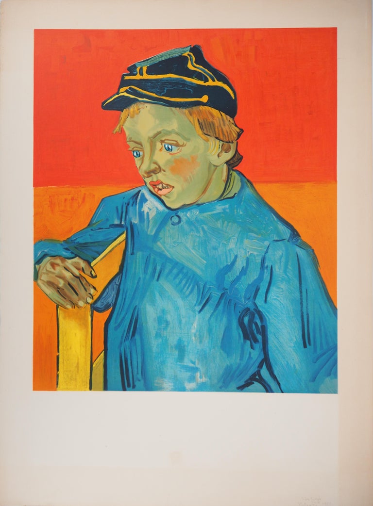 (After) Vincent van Gogh - The pupil (Le Collegien), Stone lithograph ...