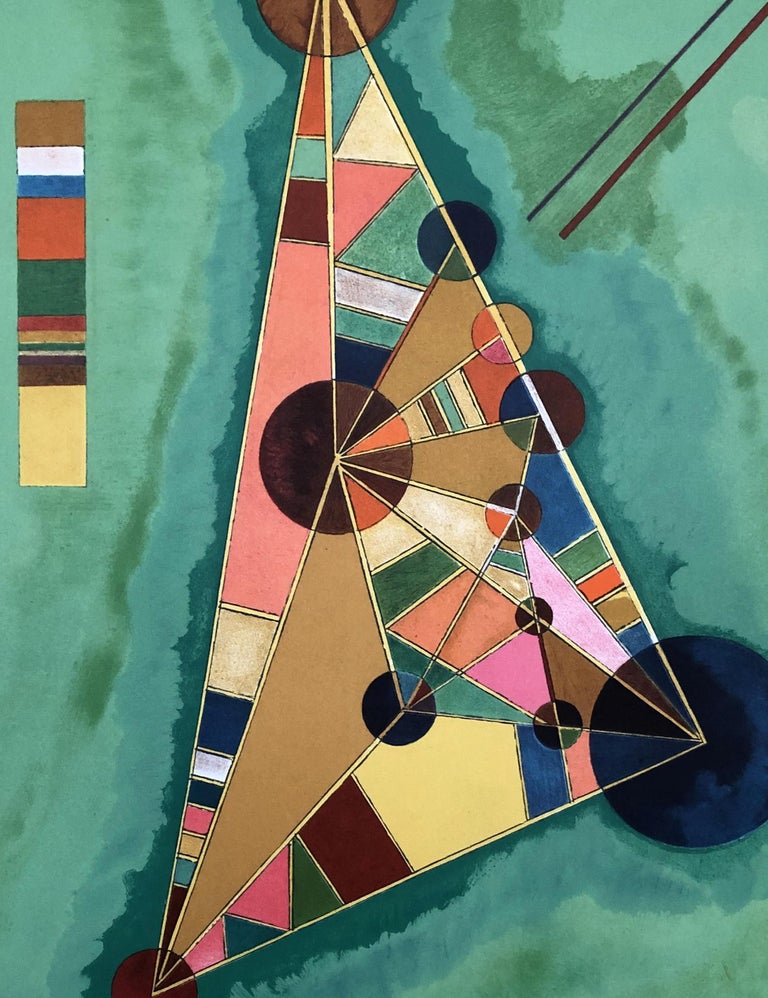 After Wassily Kandinsky Geometric Composition Lithographic Poster