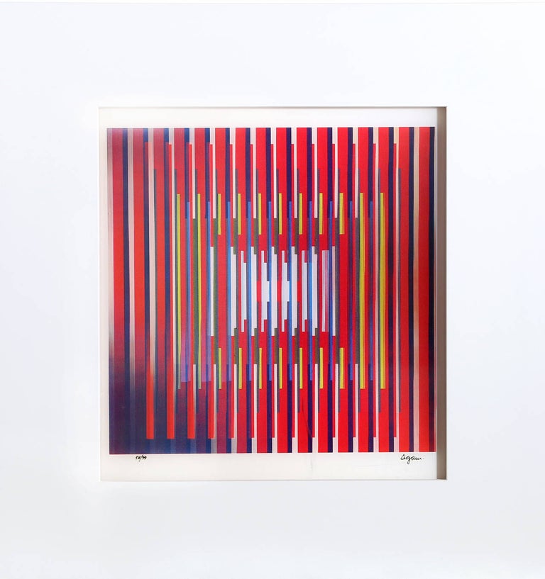 Yaacov Agam - In Deep Prayer, OP Art Agamograph by Yaacov Agam For Sale ...