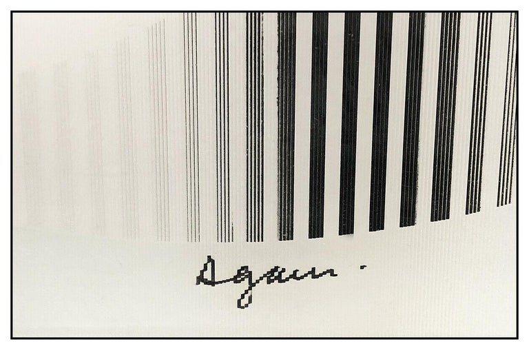 Yaacov Agam - Yaacov Agam Original Color Agamograph Hand Signed Triple ...