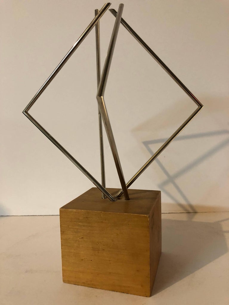 Yaacov Agam - Rare Israeli Agam Sculpture Steel Wood 'From Lines to ...