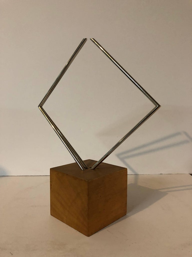 Yaacov Agam - Rare Israeli Agam Sculpture Steel Wood 'From Lines to ...