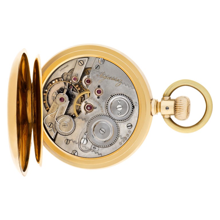 Agassiz Pocketwatch 18k Manual Watch For Sale at 1stDibs