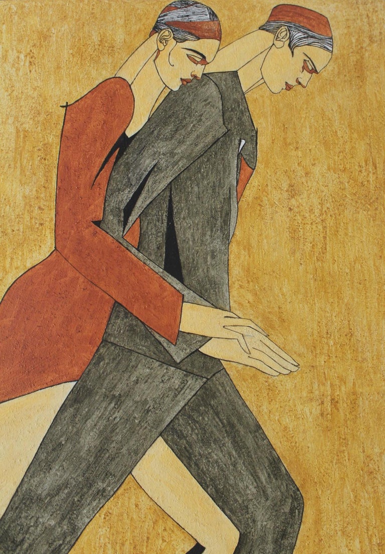 Agata Stomma - Two of them - 21st Century, Dancing Couple, Contemporary ...