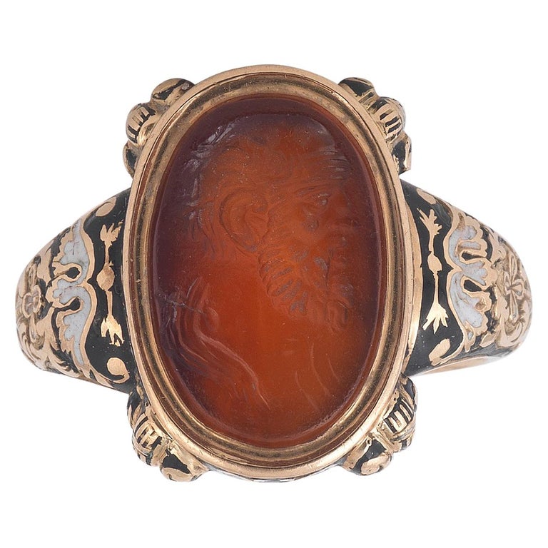 Agate Intaglio of Plato, circa 18th-19th Century For Sale at 1stDibs