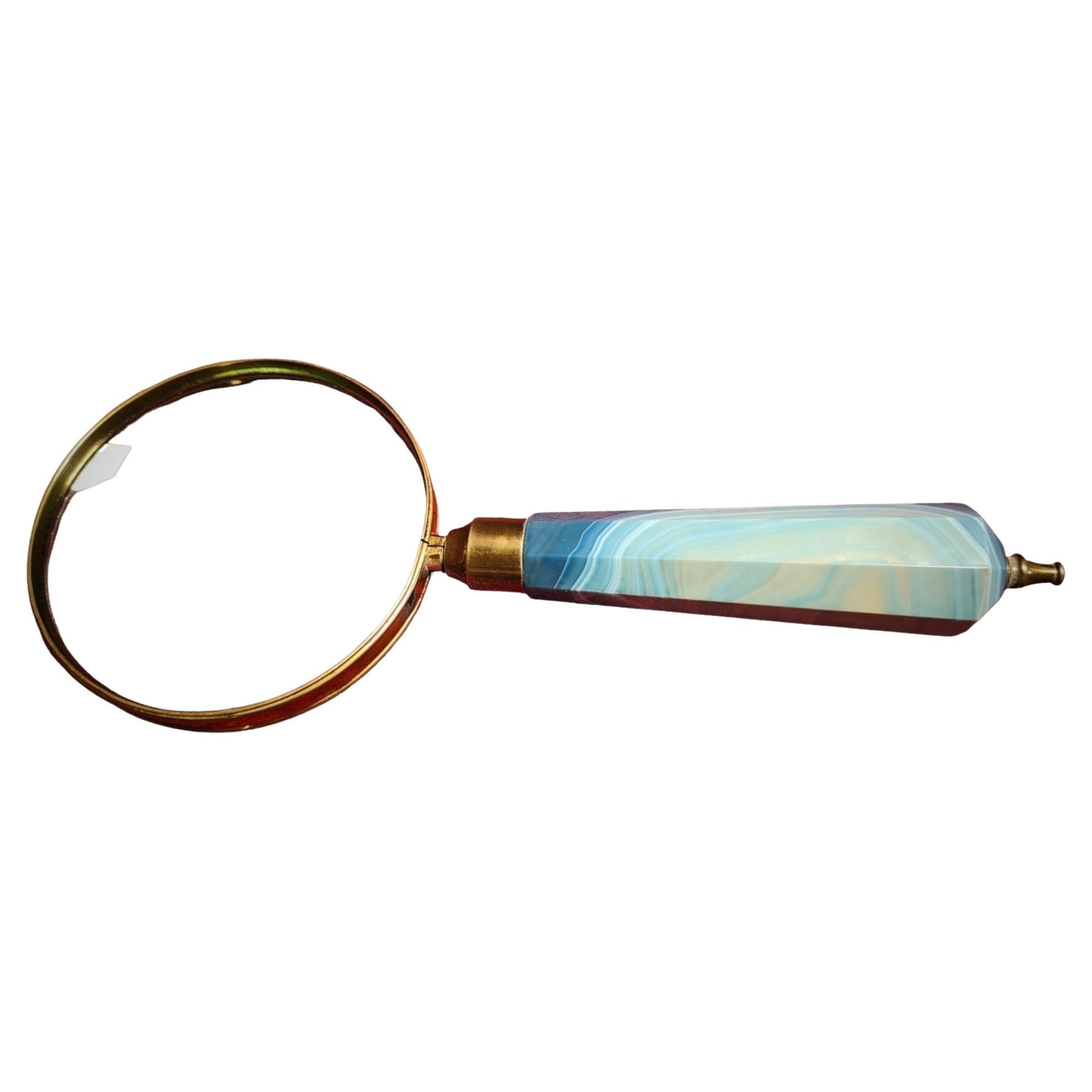 Agate Magnifying Glass From The 50s For Sale at 1stDibs
