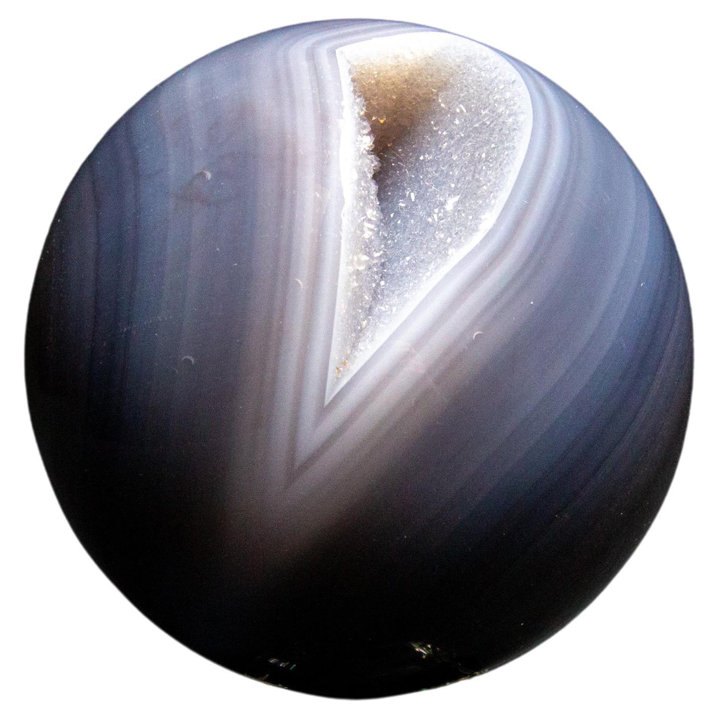 Large Custom Mounted Agate Stone Mineral Geode Slice Specimen at 1stDibs