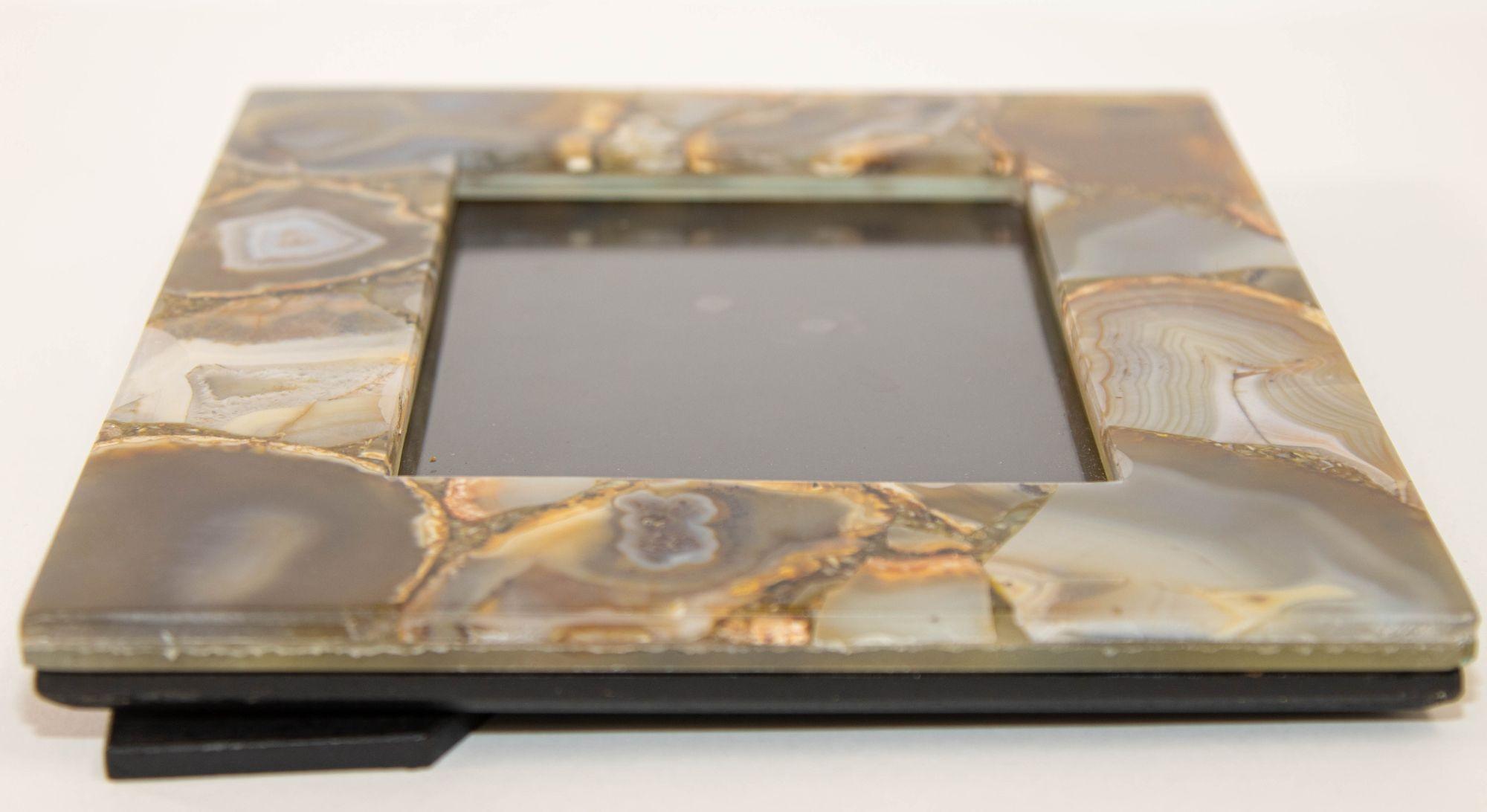 Agate Picture Frame in Pietra Dura inlay Artwork Table Top Photo Frame ...