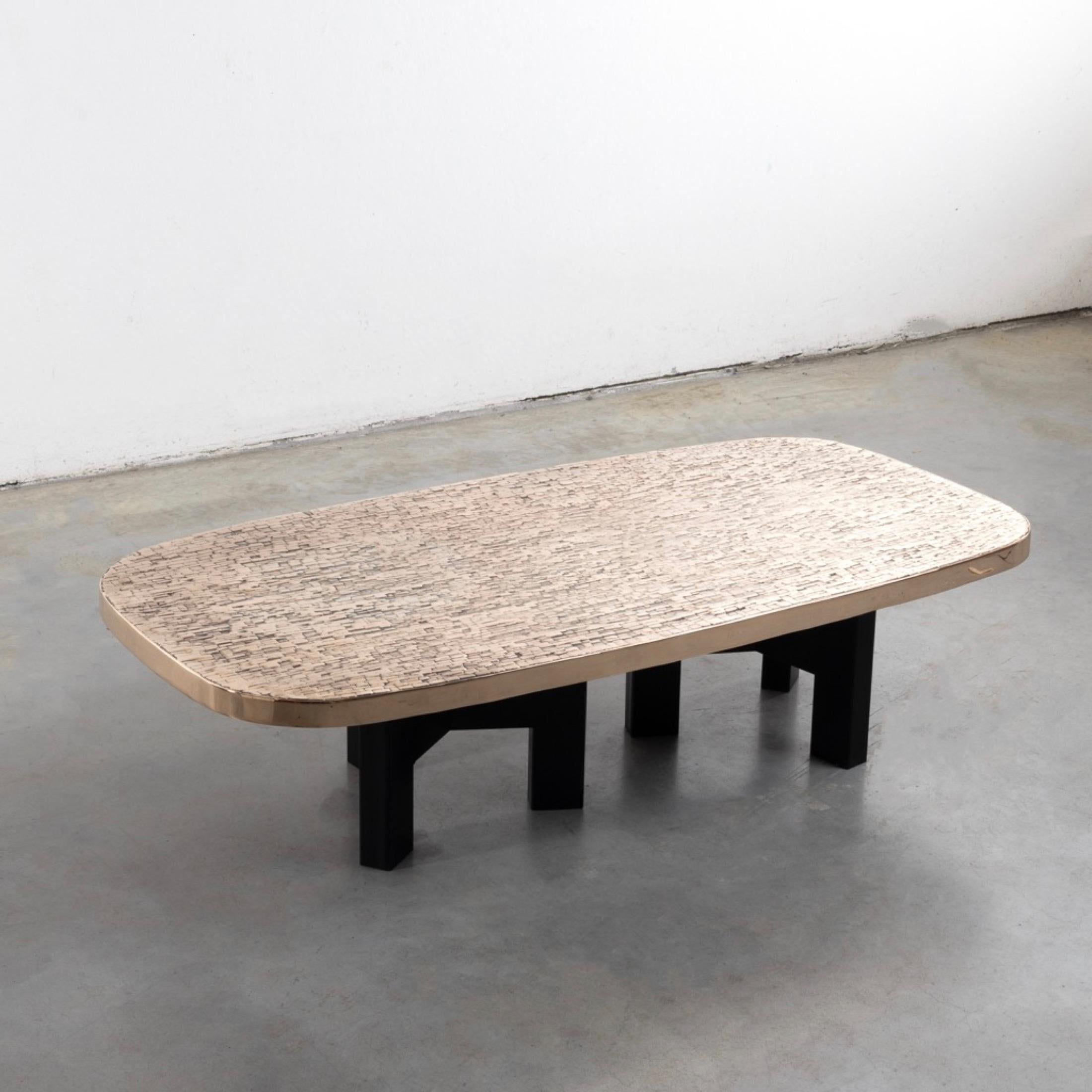 Agate relief by Ado Chale – Cast bronze coffee table at 1stDibs