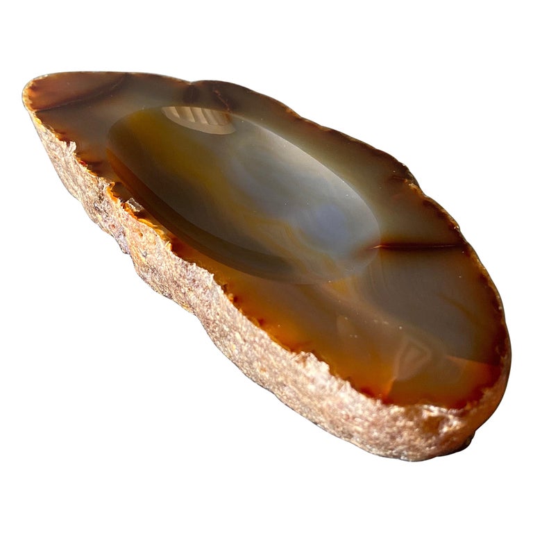 Agate Stone Bowl, circa 1980 For Sale at 1stDibs