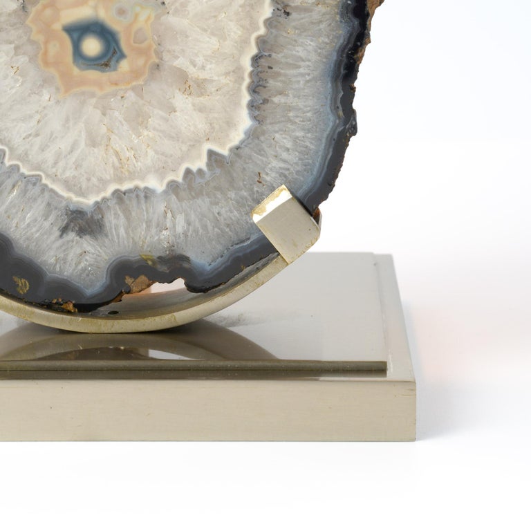 Agate Stone Table Lamp at 1stDibs