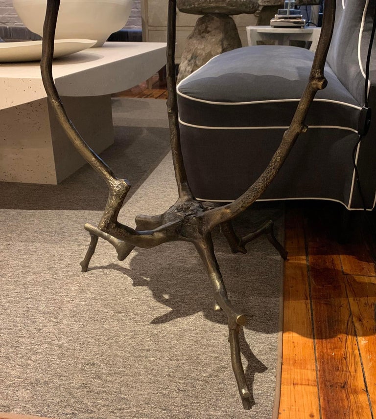 Agate Top, Branch Legs Side Table, Belgium, Contemporary at 1stDibs