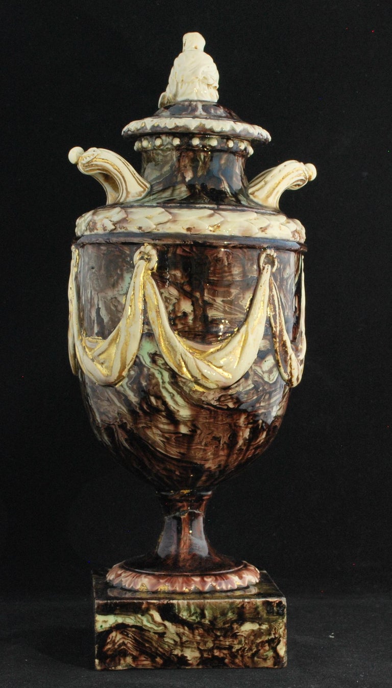 Agateware Vase, Attributed to Steitz, circa 1775 at 1stDibs