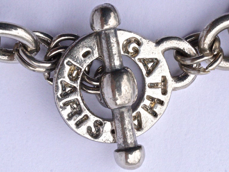 Agatha Paris Silver Tone Chain Scottie Dog Charm Bracelet at 1stDibs ...