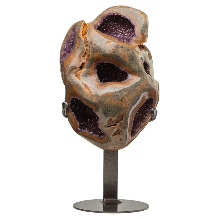 Agatised Multi-Windowed Geode For Sale at 1stDibs