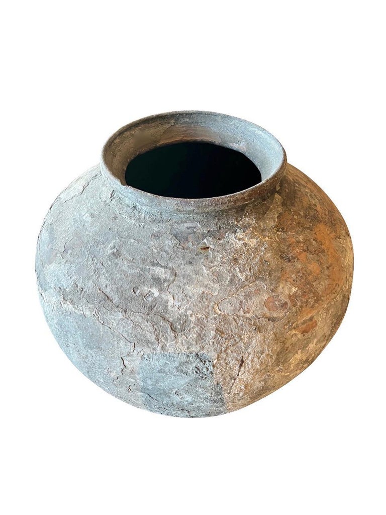 Aged and Weathered Terra Cotta Water Vessel, Indonesia, 19th Century ...