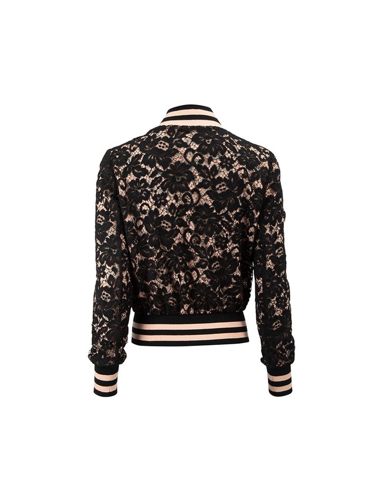 Agent Provocateur Women's Black Lace Bomber Jacket For Sale at 1stDibs