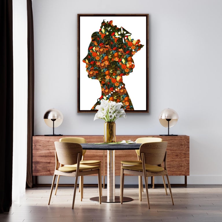 Agent X - One Queen (07), Floral Artwork, Famous Celebrity Portrait ...