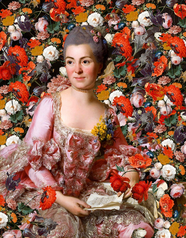 Agent X - Beauté du XVIIIe siècle 1, Contemporary Classical Artwork, Portait Art For Sale at 1stDibs