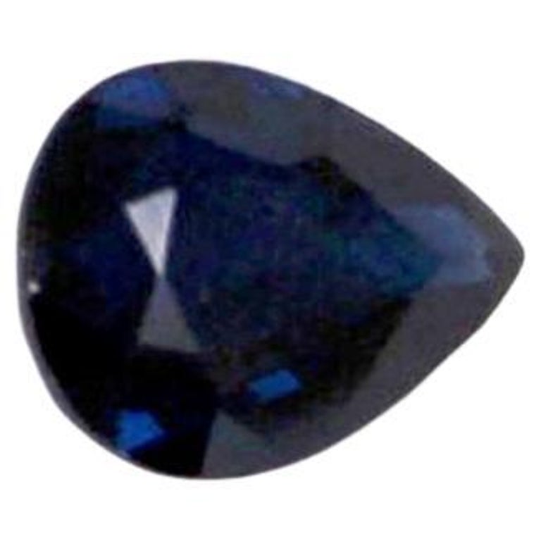 AGL Certified 2.39 Carat Pear Shape Blue Sapphire For Sale at 1stDibs