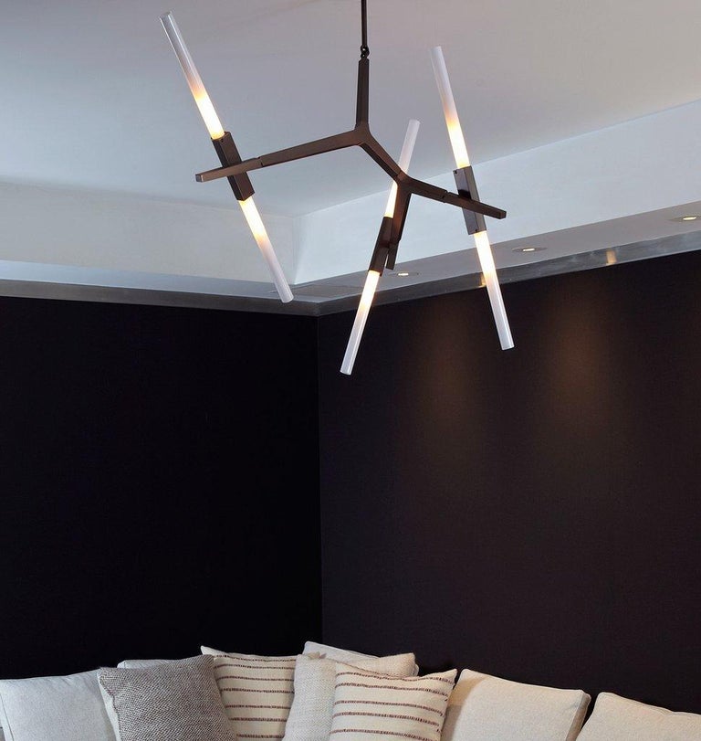 Agnes 6-Light Chandelier in Brass by Lindsey Adelman for Roll and Hill ...
