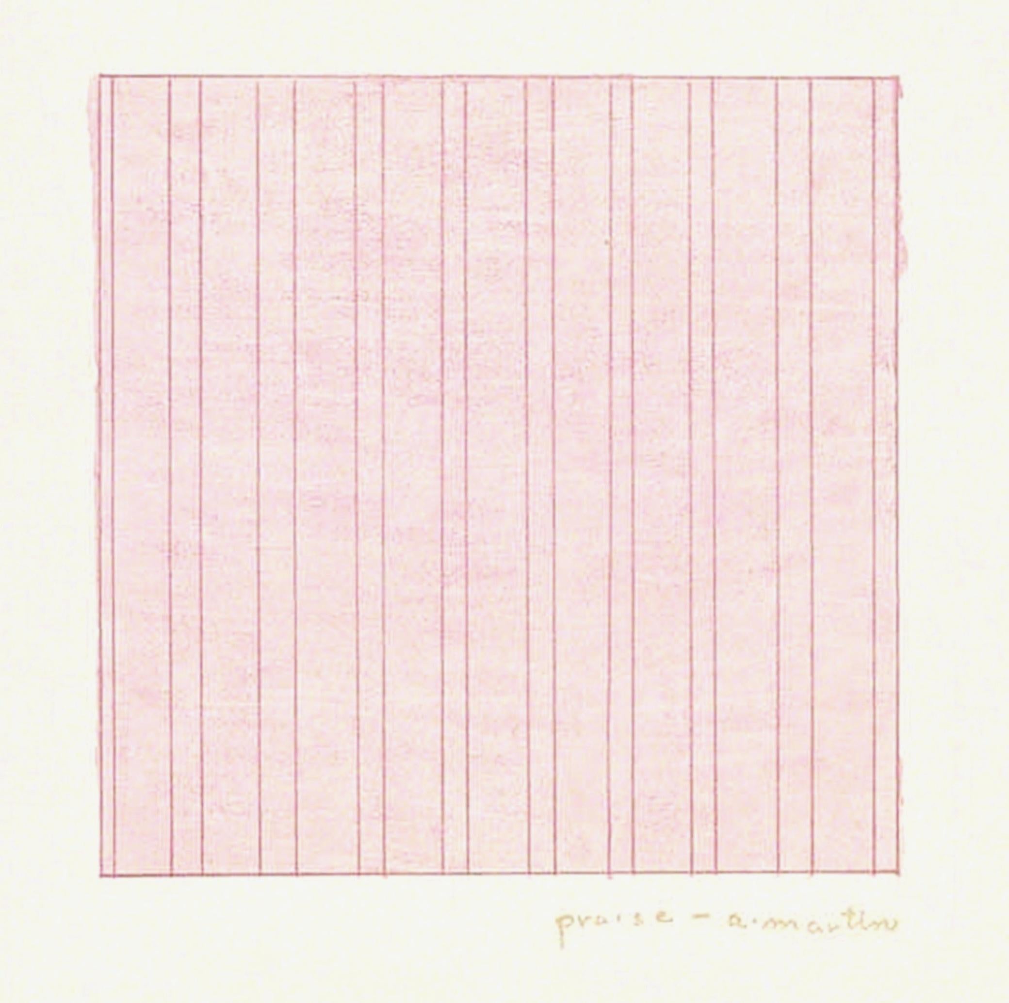 Agnes Martin - Praise For Sale at 1stDibs