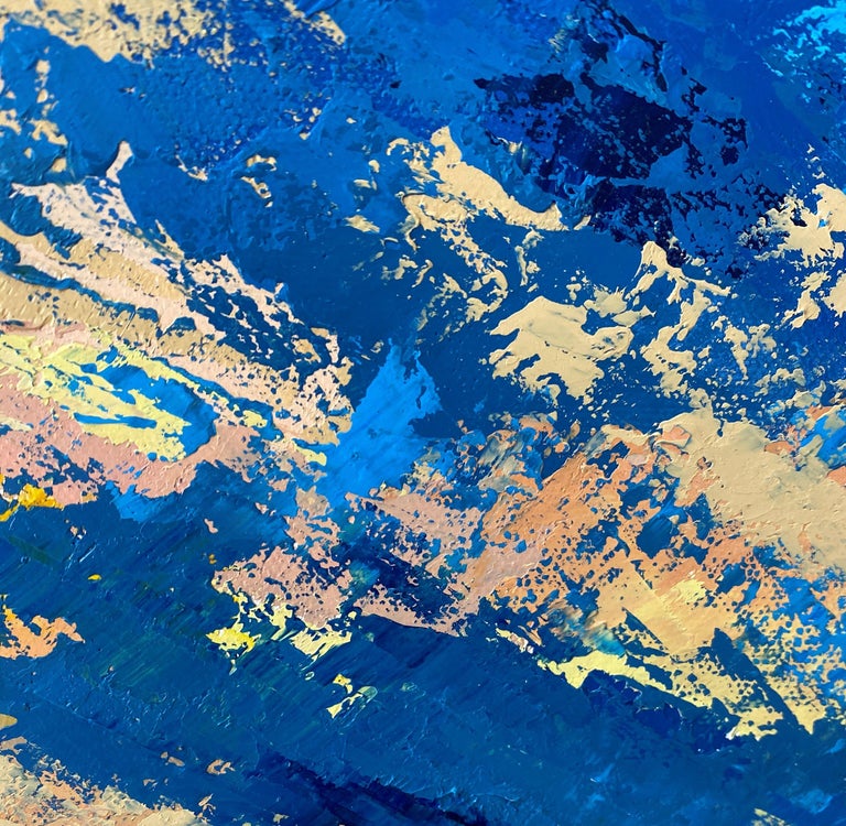 Agnes Nicholson - Sunset at the beach, Painting, Oil on Canvas For Sale ...