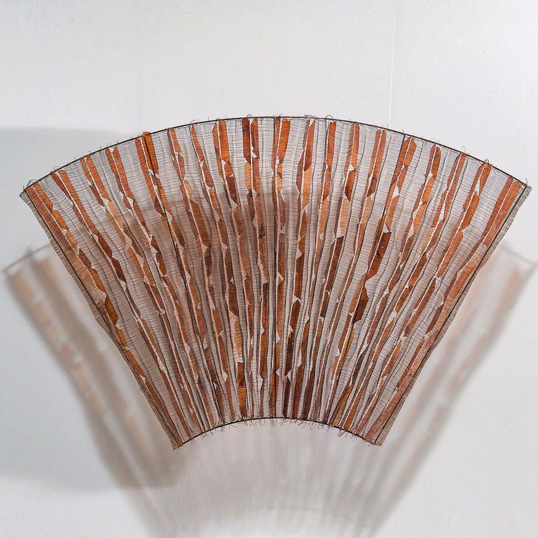 Agneta Hobin - Glow, Woven mica and bronze wall sculpture by Agneta ...