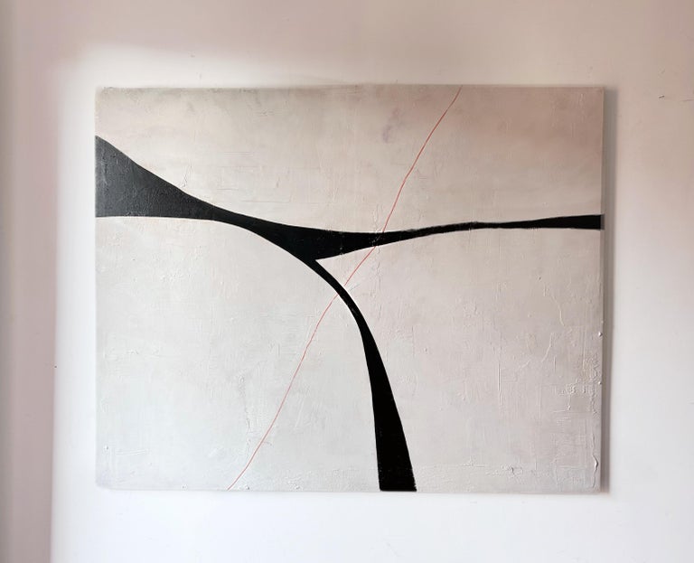 AGR - ABSTRACT. Black lines and minimal painting Untitled. 2023 For ...