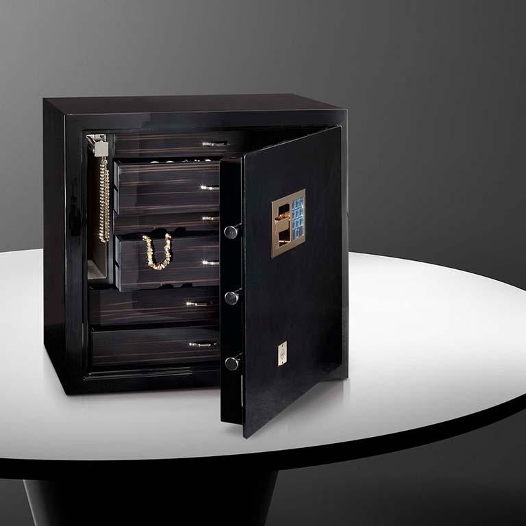 Agresti "Nero Segreto" Contemporary Armored Jewelry Case Safe For Sale ...