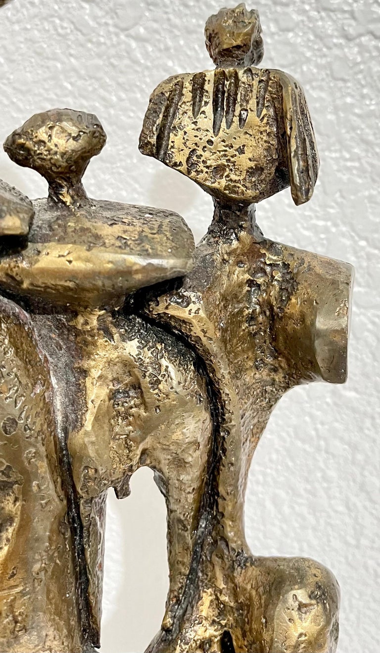 Aharon Bezalel - Large Aharon Bezalel Israeli Modernist Bronze ...
